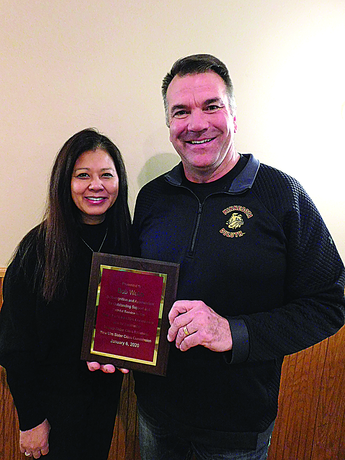 Sister Cities Commission honors Webbs | News, Sports, Jobs - The Journal
